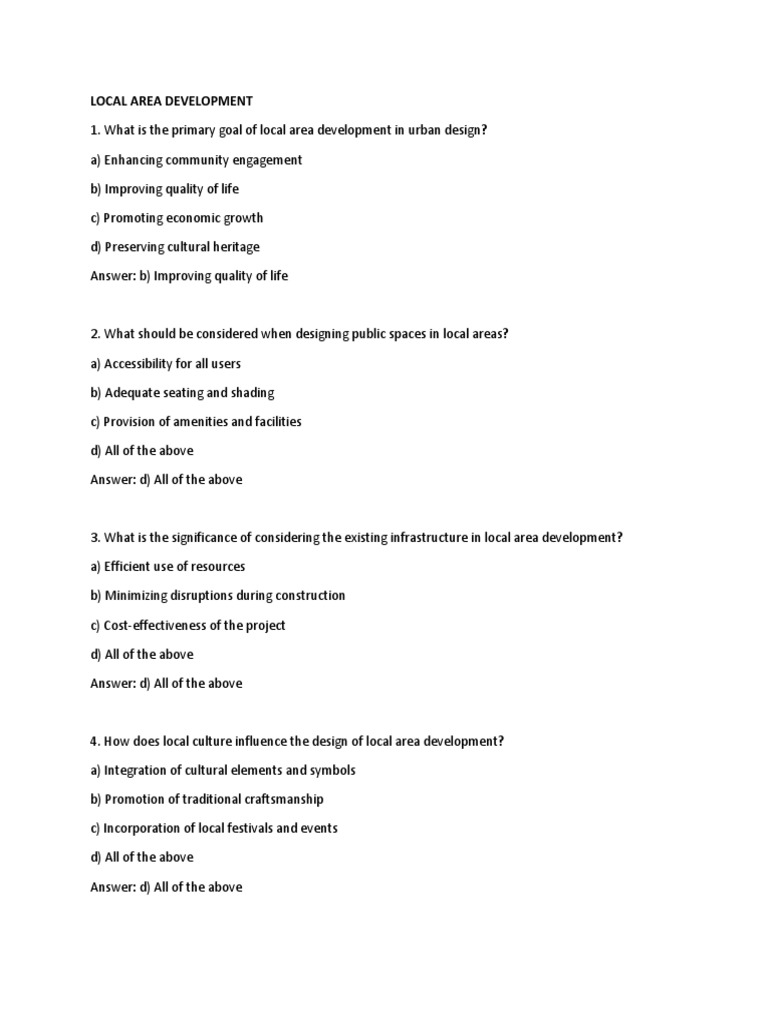 Local Area Development Pdf