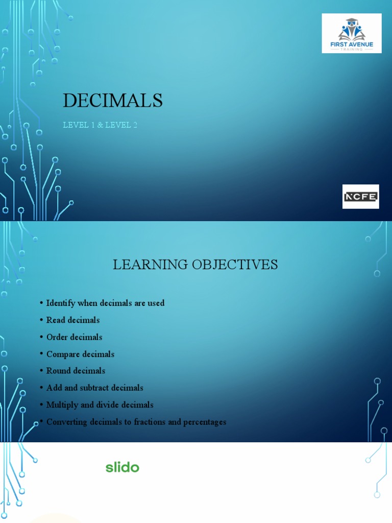 Decimals | PDF