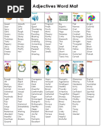 Adjectives To Describe The 5 Senses | PDF | Taste | Color