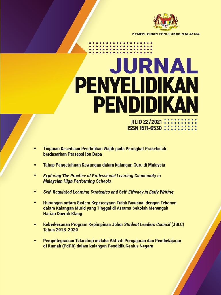 Jurnal Penyelidikan Pendidikan Jilid 22 Tahun 2021 | PDF