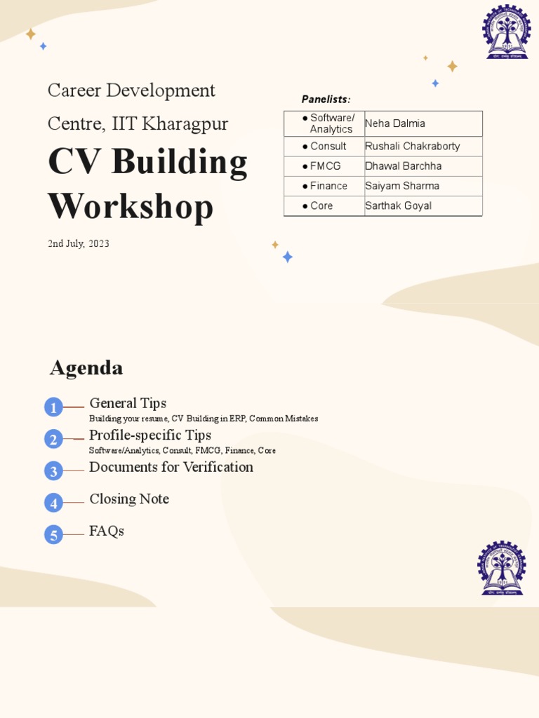 CDC CV Building Workshop 2nd July, 2023 | PDF | Financial Modeling