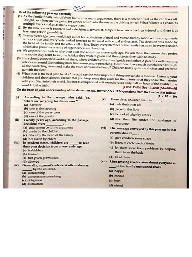 A.Unseen Passage 3A | PDF