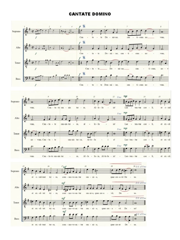 Cantate Domino Satb | PDF