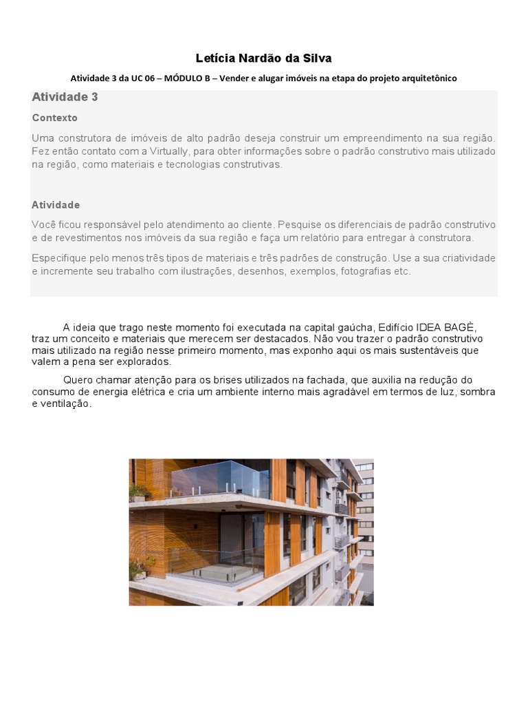 Atividade 3 Da Uc 06 | PDF