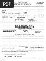 CBP Form 7512 - Transportation Entry and Manifest of ...