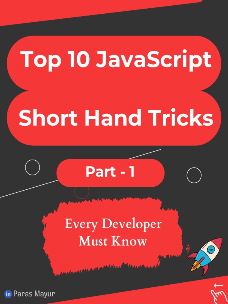 JS Short Hand | PDF | Mathematical Logic | Computer Science