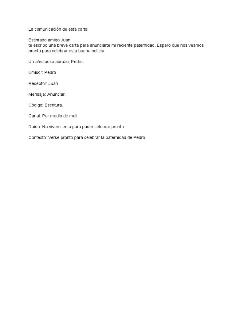 Carta de Comunicacion | PDF