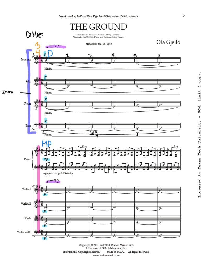 The Ground - Conducting Score | PDF | Graphèmes | Phonétique