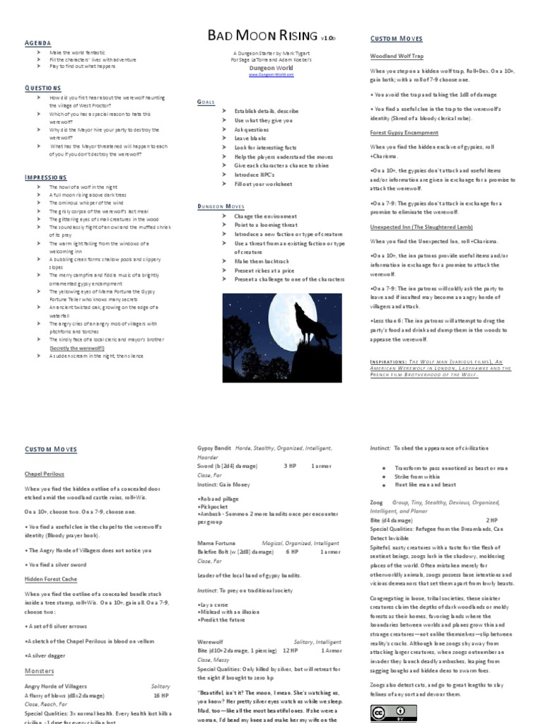 Bad Moon Rising | Download Free PDF | Werewolves