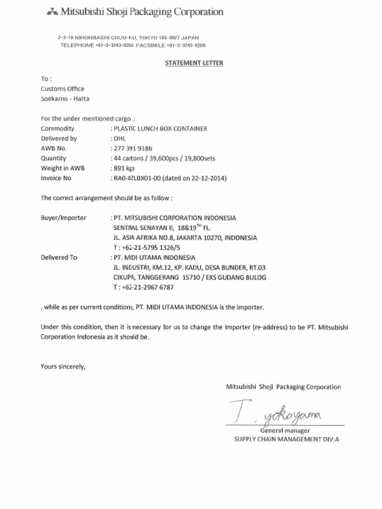 20150109 MP's Statement Letter | PDF