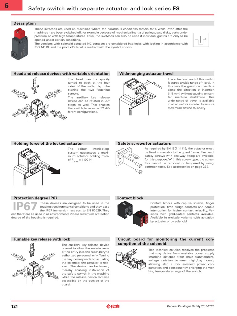 Safety Switches with Lock & Actuator | PDF