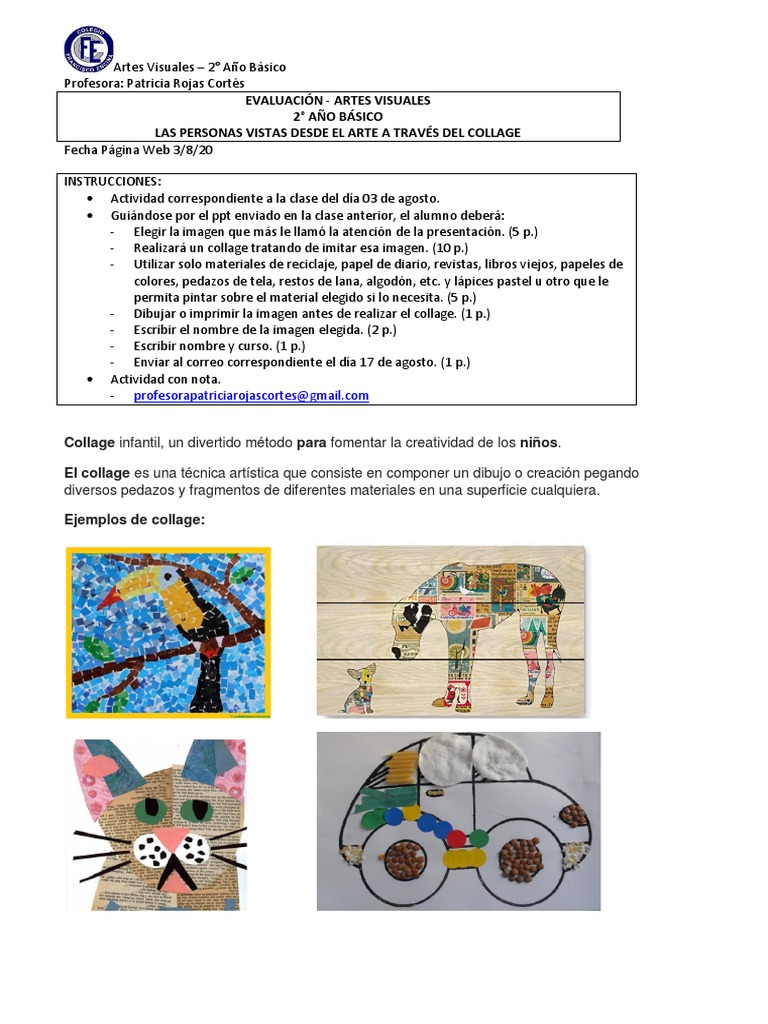 2b Artes Visuales Agosto | PDF
