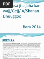 Maanuwaalii - Madaallii Manneen Hojii - 2015 Final | PDF