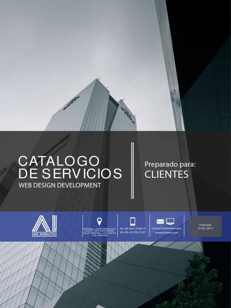 Catalogo de Servicios Arte Interactivo | PDF | Posicionamiento en buscadores | Red mundial