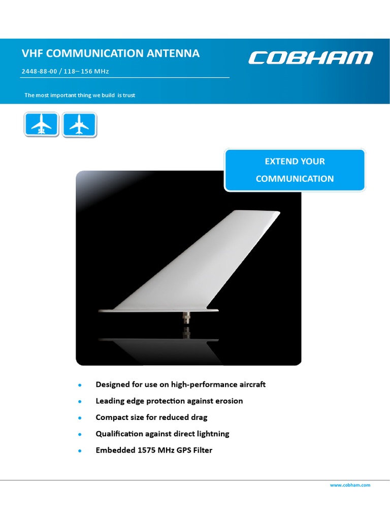 Cobham VHF Antenna | PDF