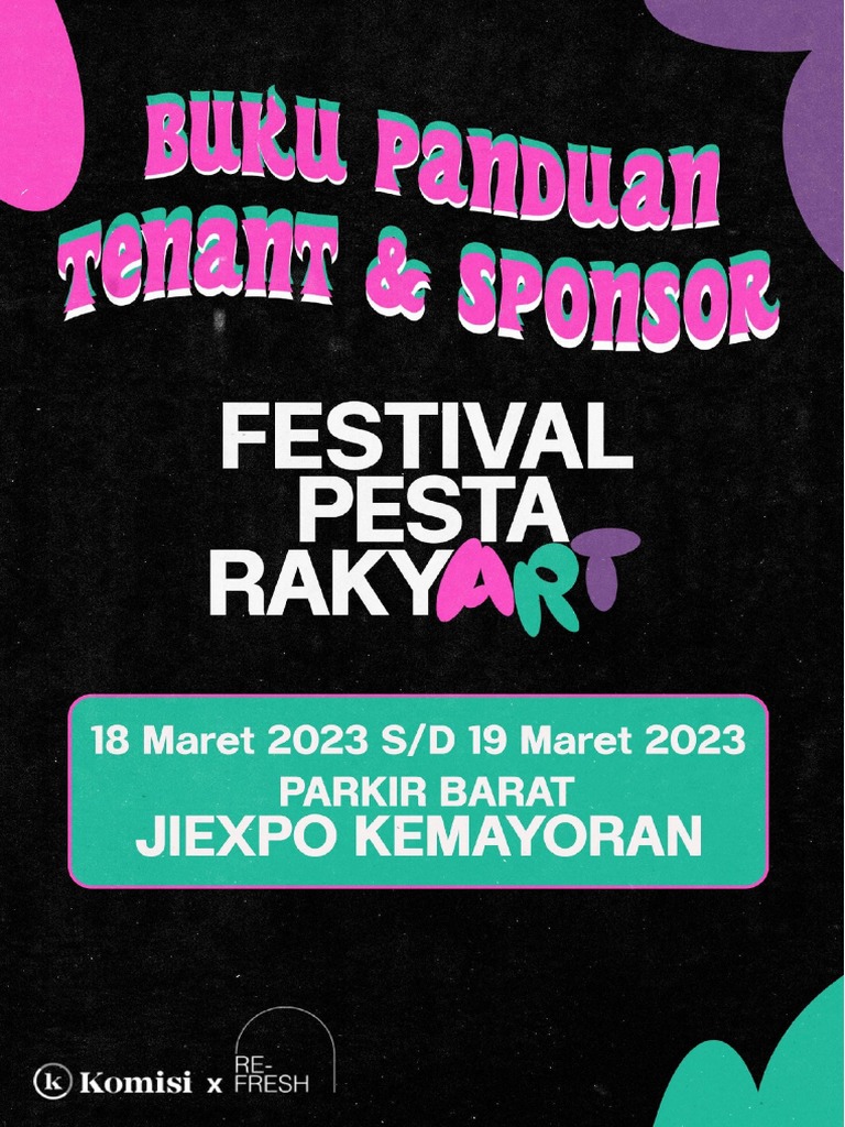 Panduan Sponsorship dan Tenant Event | PDF