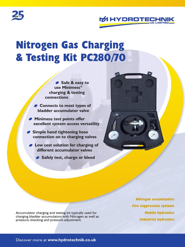 Nitrogen Gas Charging & Testing Kit PC280/70: Discover More at WWW ...