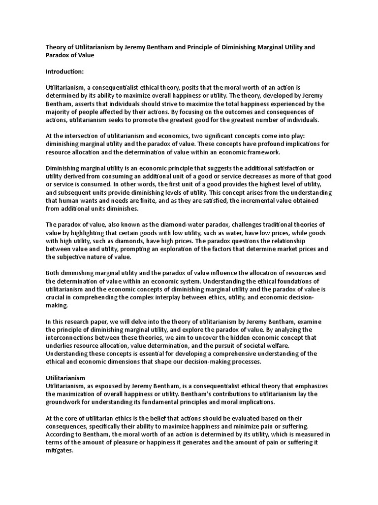 Utilitarianism Pdf