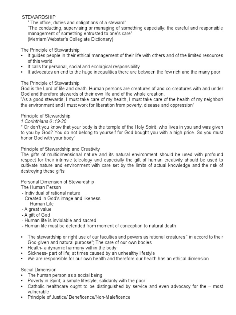 Stewardship | PDF