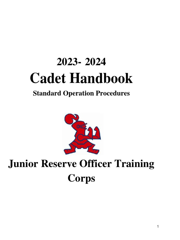 sls cadet handbook 2023-2024 | PDF | Sergeant | Staff Sergeant