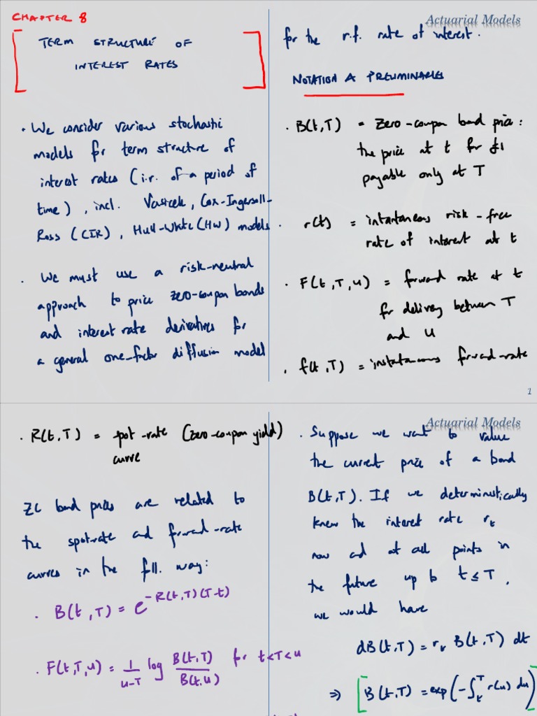 Chapter 8 - Term Structure of Interest Rates (Part 1) | PDF