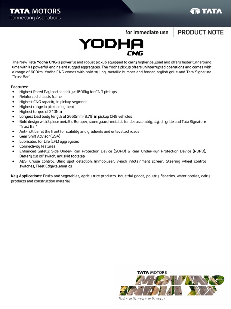 Tata Yodha CNG | PDF