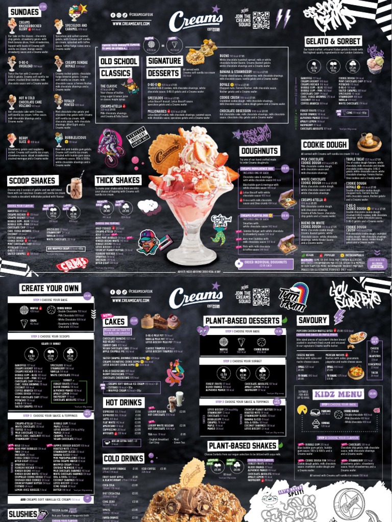Brochurescreams Menu Download PDF | PDF