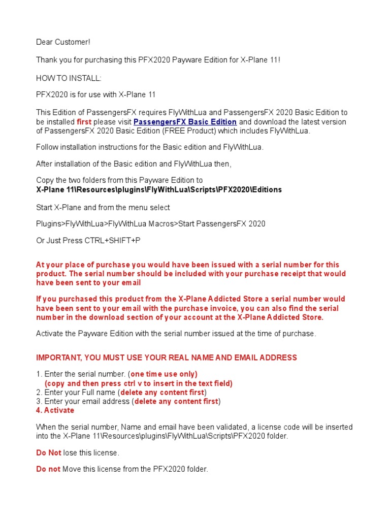 Payware_Edition_Installation | PDF