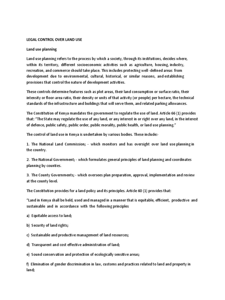 LAND LAW Notes | PDF