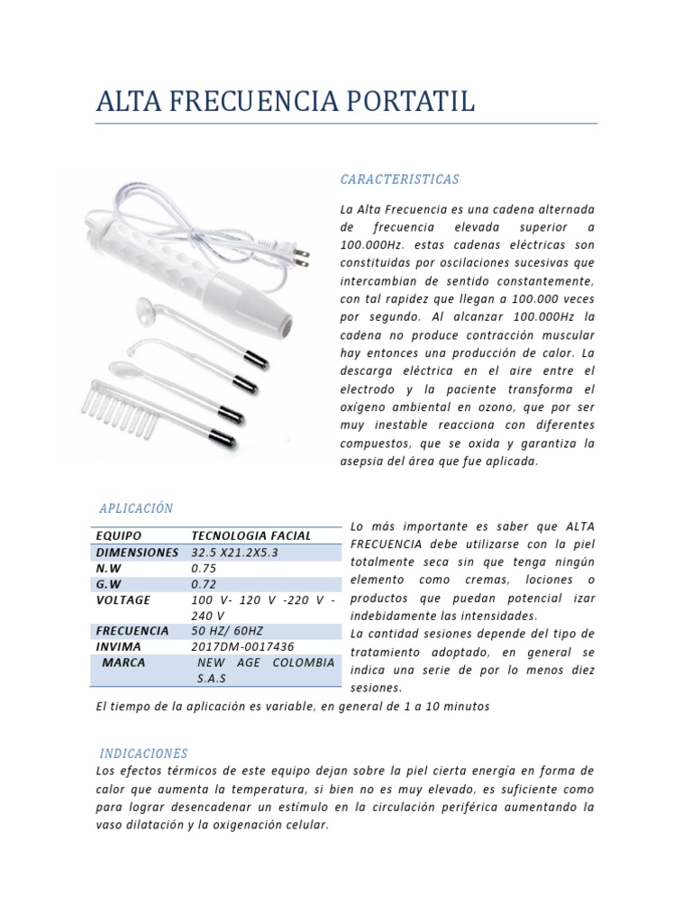 Alta Frecuencia Portatil | PDF