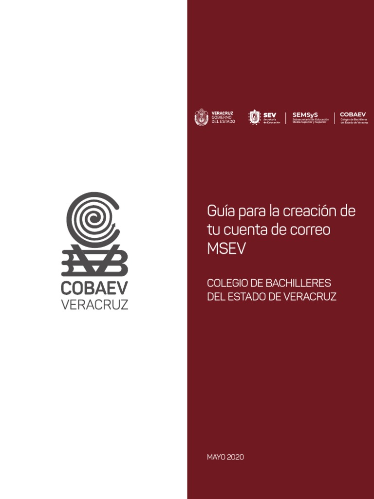 Guía para crear correo MSEV | PDF