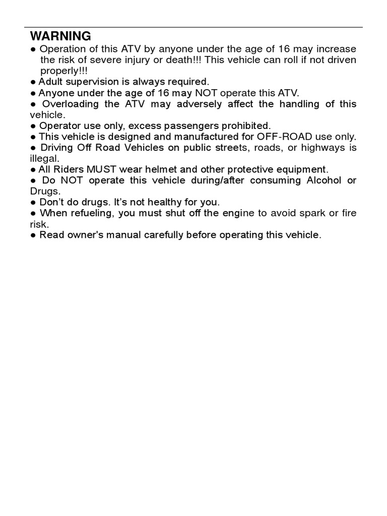 ODES ATV1000 800 650 Users Operation Manual | PDF | Trailer (Vehicle ...
