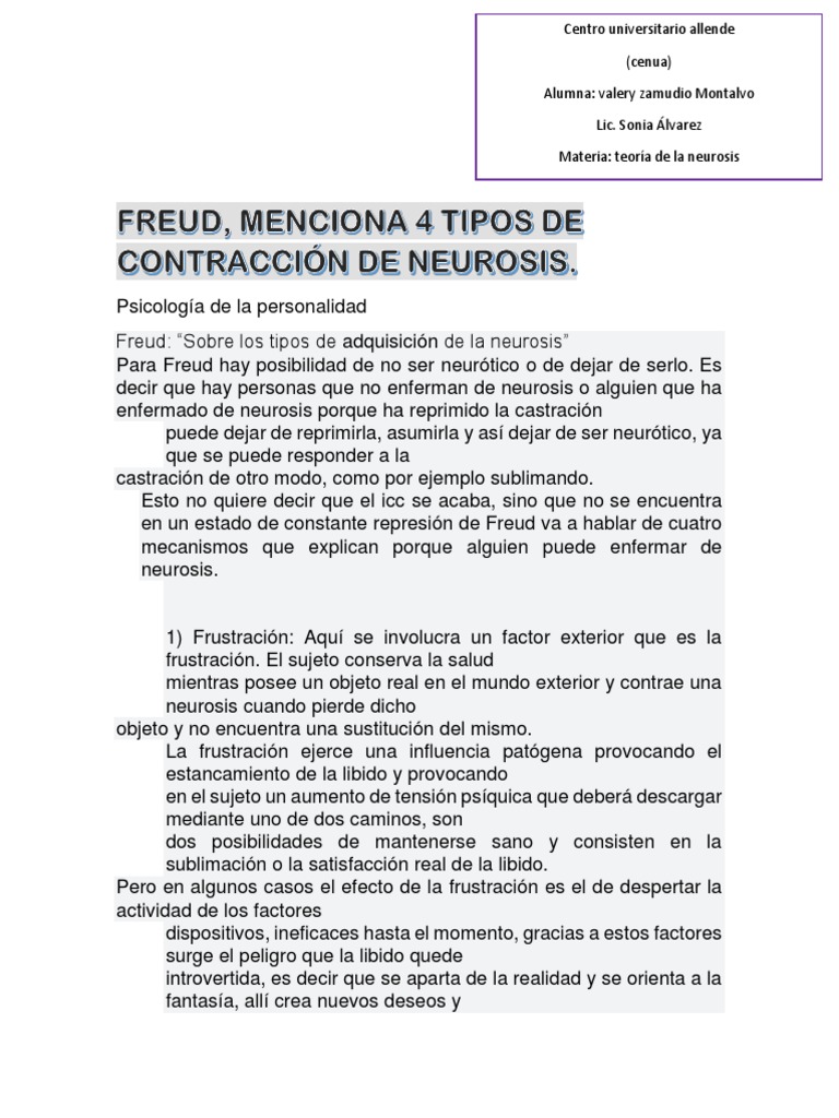 FREUD | PDF | Neurosis | Sigmund Freud