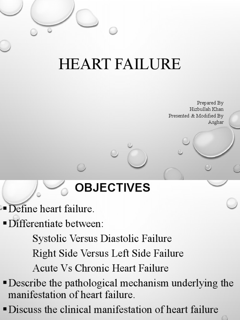 Heart Failure | PDF | Heart | Diastole