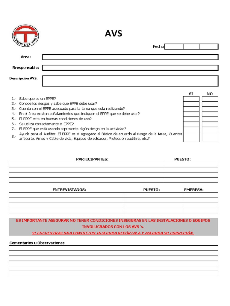 Uso Seguro de EPPE en AVS | PDF