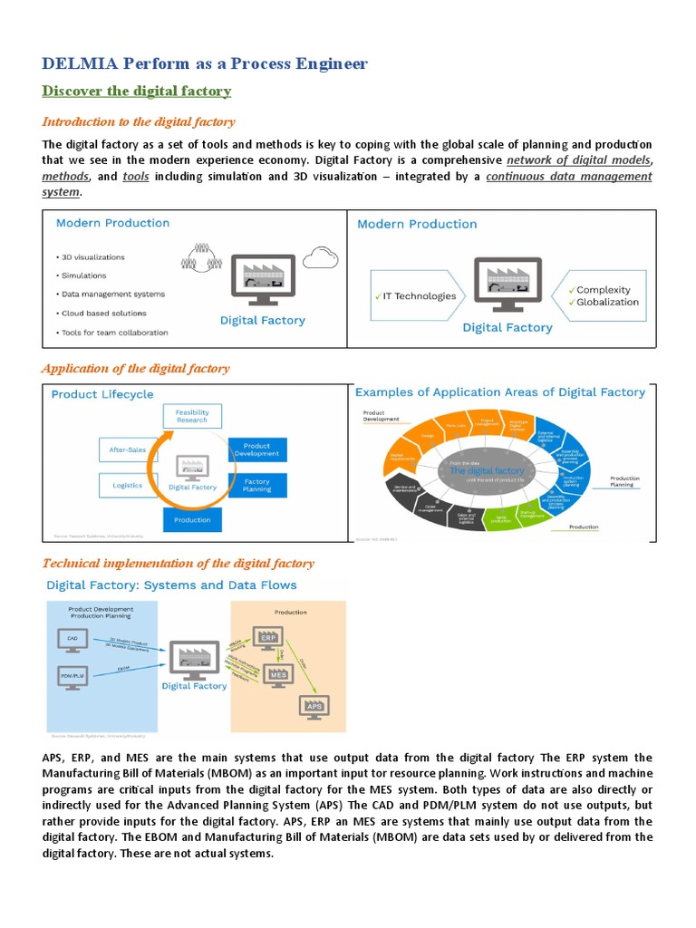 Content - DELMIA - Perform As A Process Engineer | PDF