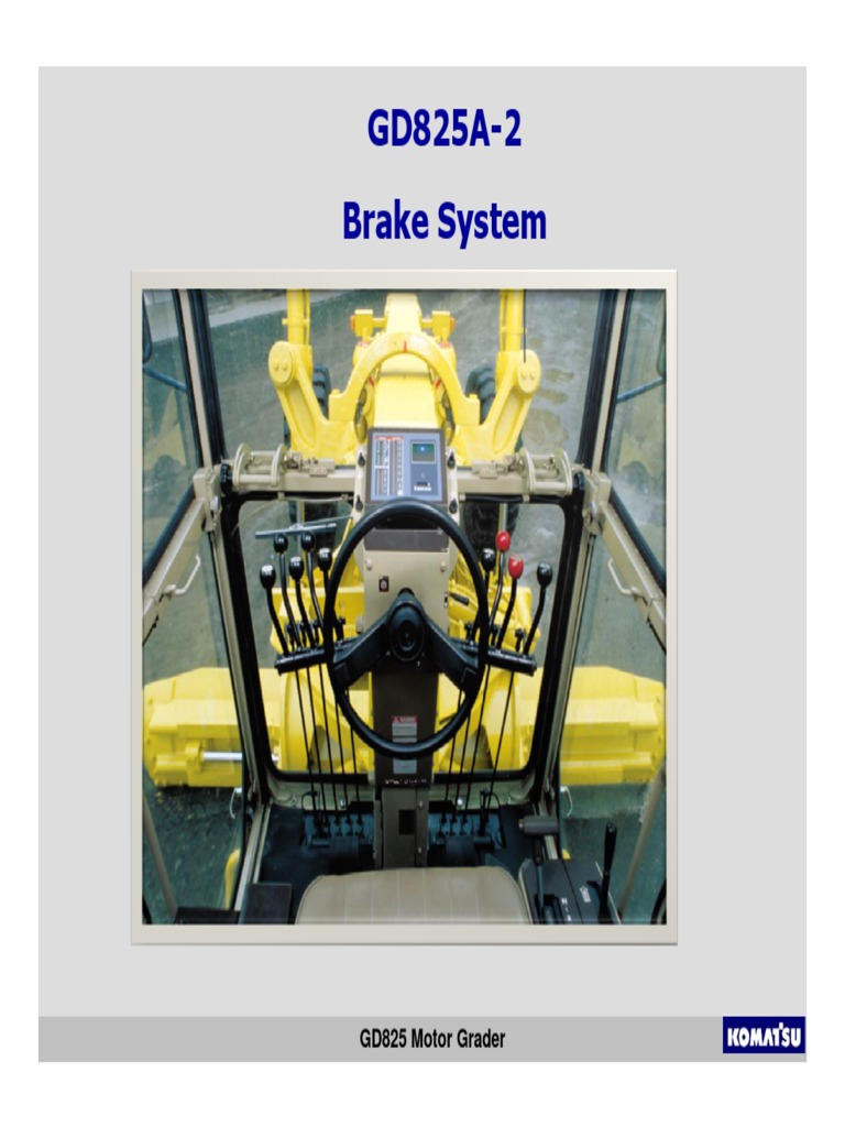 GD825A-2 Brake System | PDF | Valve | Brake