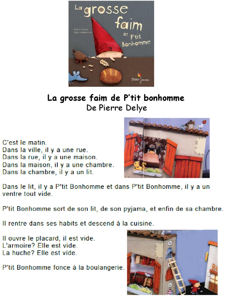 Tapuscrit La Grosse Faim de Ptit Bonhomme | PDF