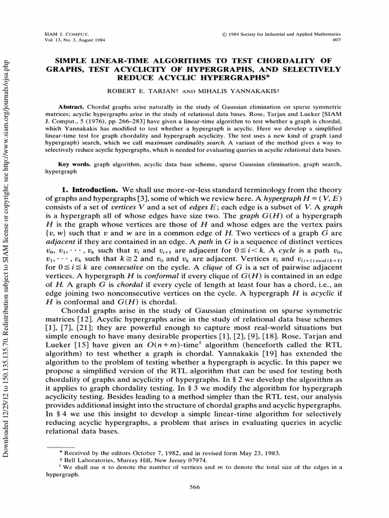 Chordality | PDF | Mathematics | Mathematical Logic