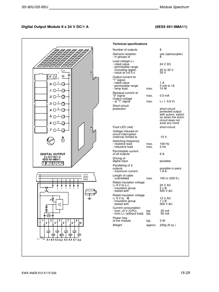 6es5451-8ma11 Siemens Manual Datasheet | PDF