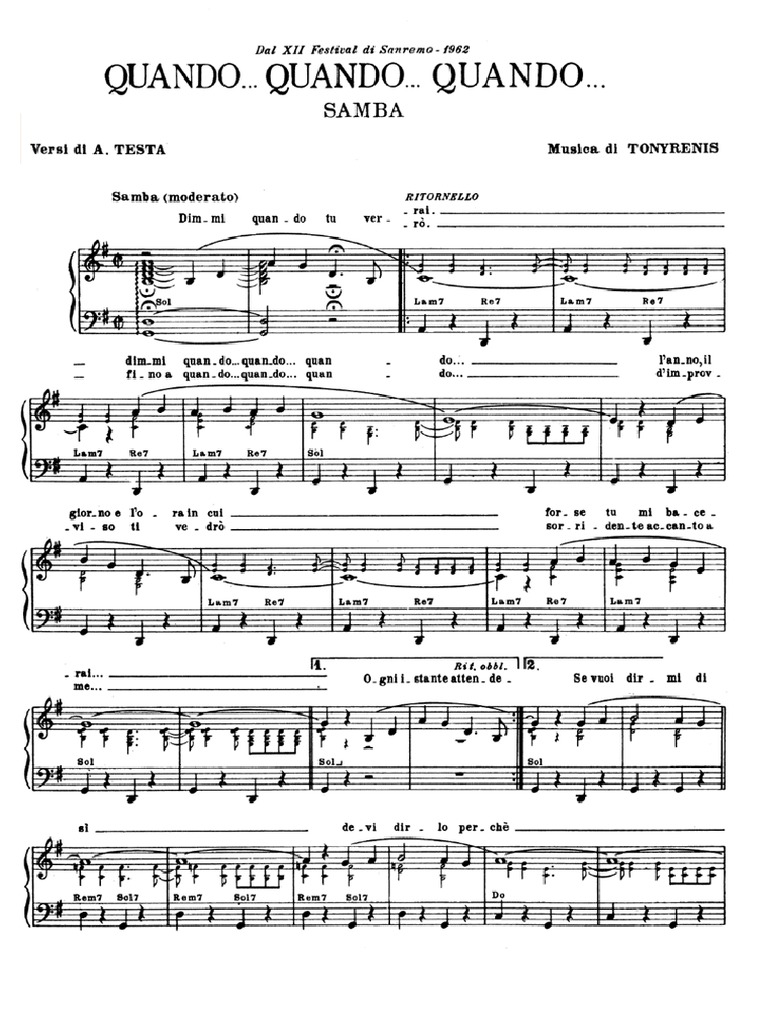 Quando Quando Quando | PDF