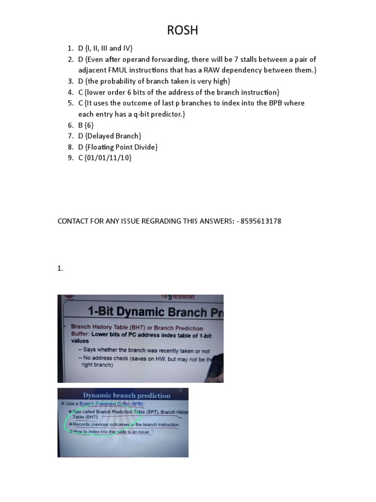 Nptel (Coa) Week-3 Answer | PDF