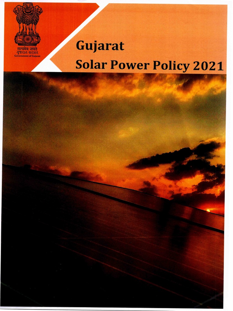 Gujarat Solar Power Policy 2021 | PDF