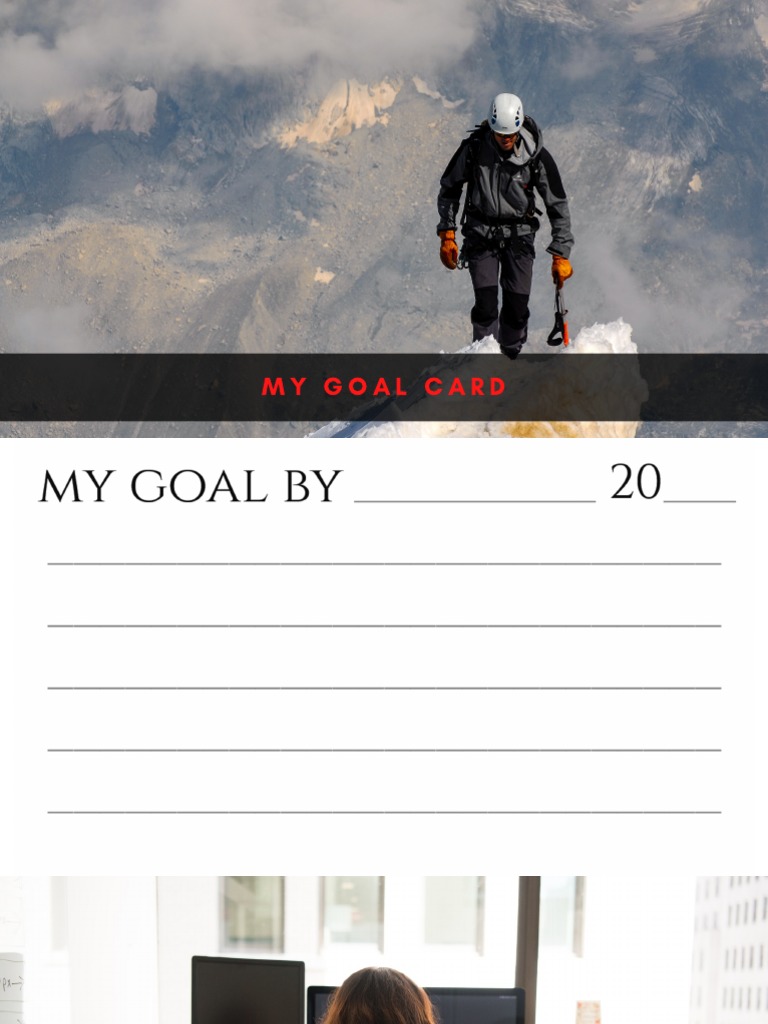 My Goal Card - FORMAT | PDF