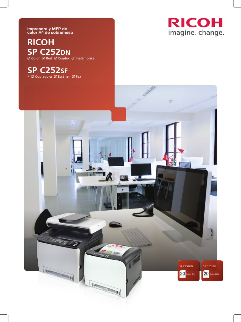 Ricoh SPC 252 | PDF