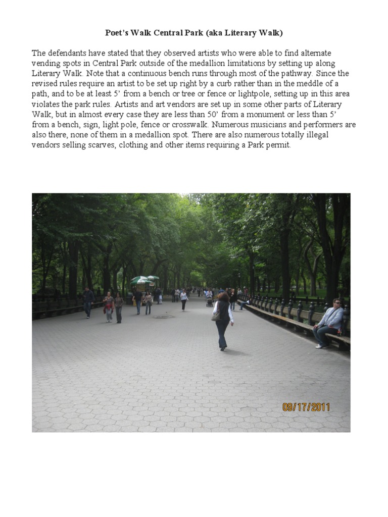 Poet's Walk Central Park | PDF