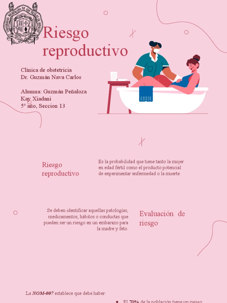 Clasificación del Riesgo Reproductivo | PDF | El embarazo | Salud pública