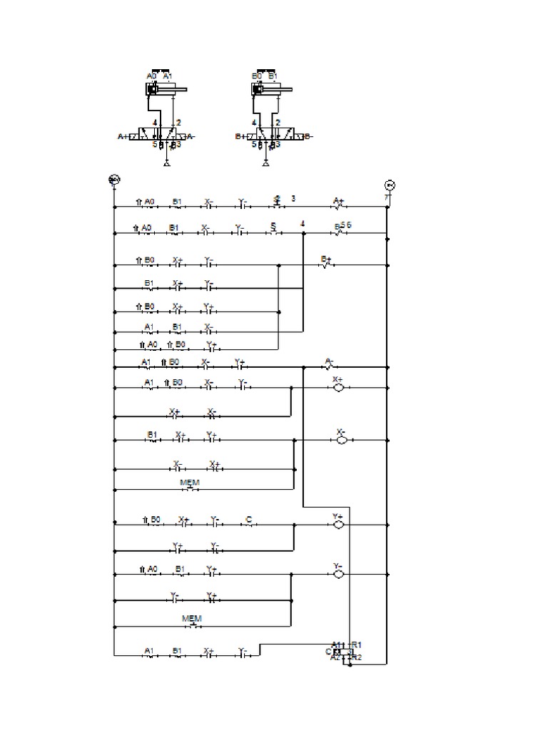 Práctica 3, electroneumática | PDF