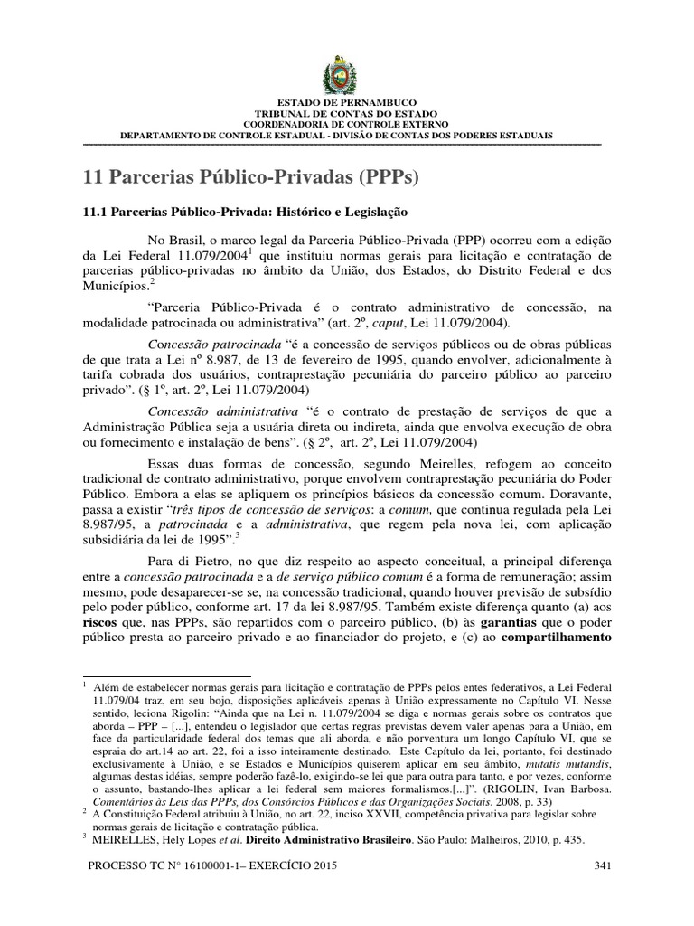 11 Parcerias Publico Privadas | PDF