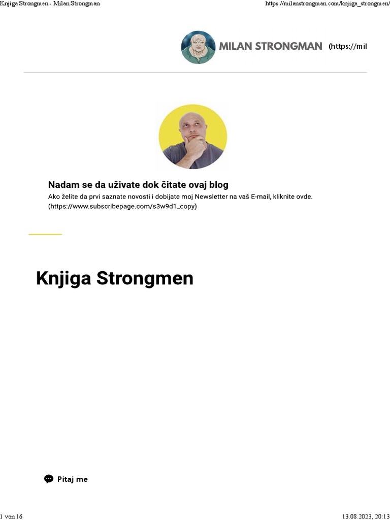 Milan-Jovanovic Strongman | PDF